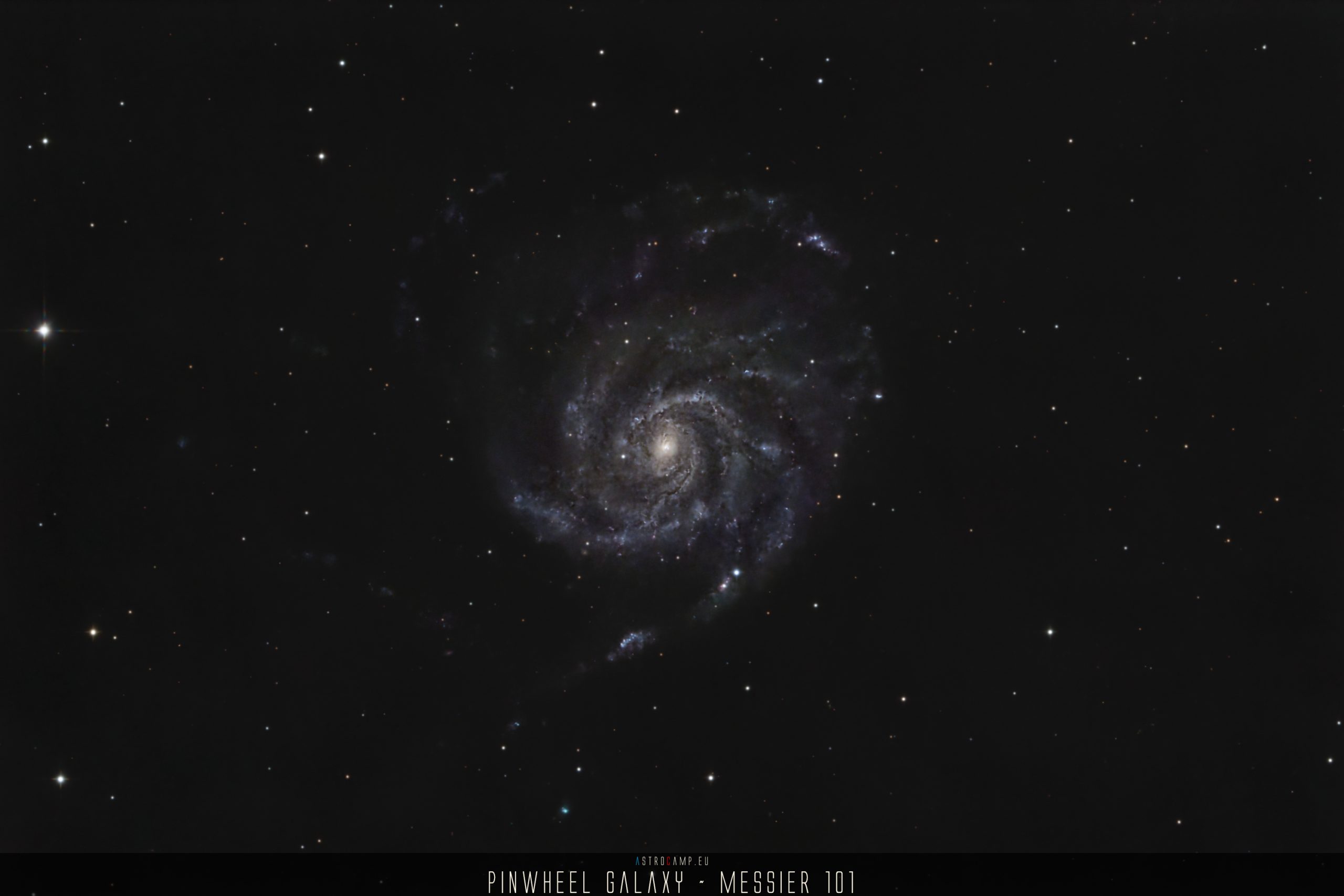Pinwheel Galaxy – Messier 101 – UGC 8981 – Astrophotography and Astronomy