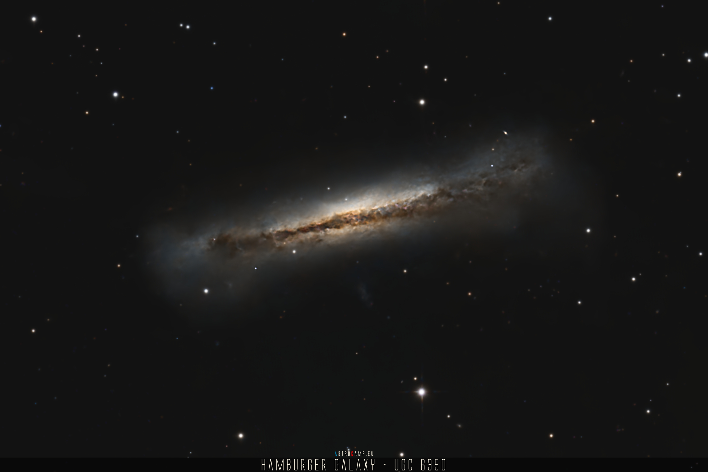 NGC 3628 – Hamburger Galaxy – Astronomy and Astrophotography