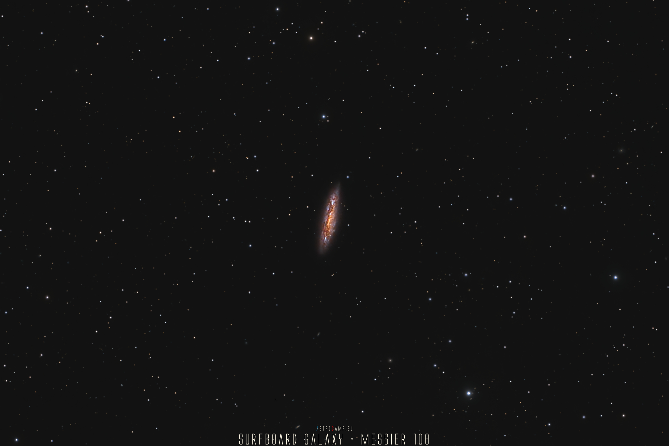 Messier 108 – Surfboard Galaxy – Astronomy and Astrophotography